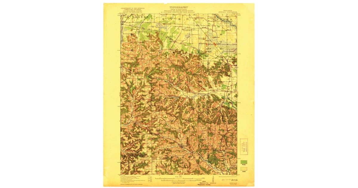 1920s Maps of Monroe County, WI | Pastmaps