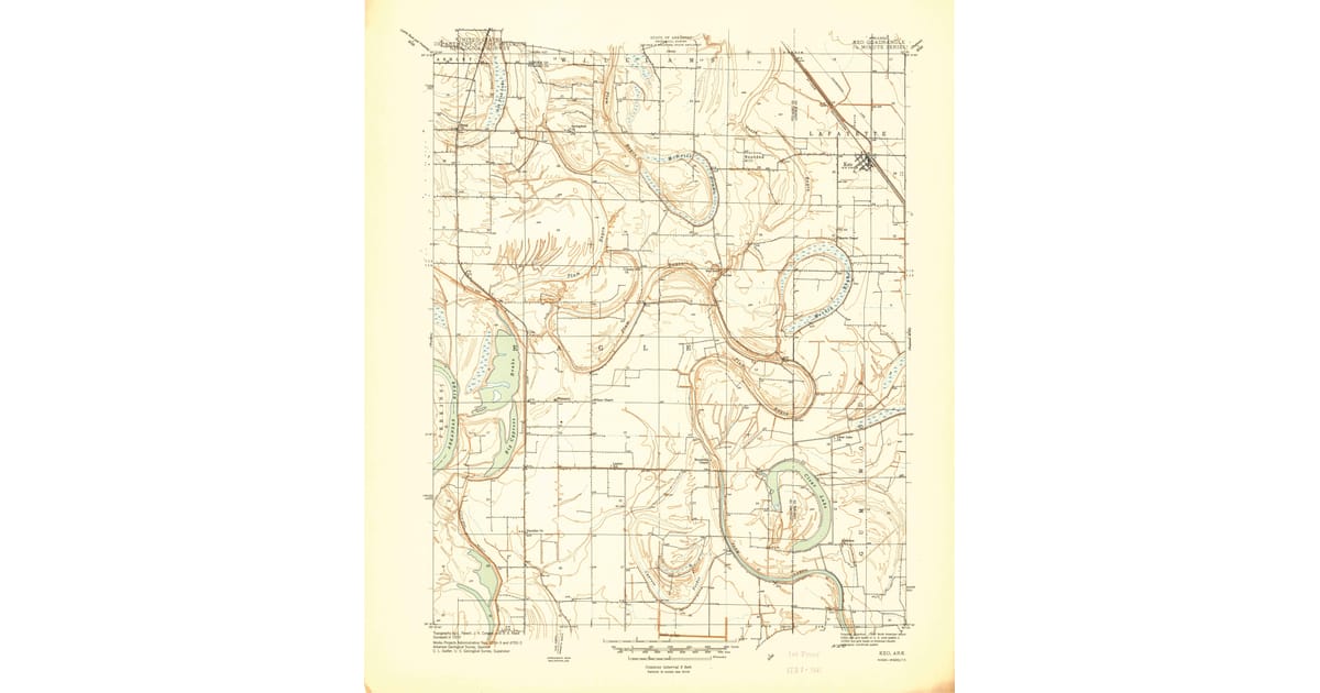 1941 Map of Keo, AR — High-Res | Pastmaps