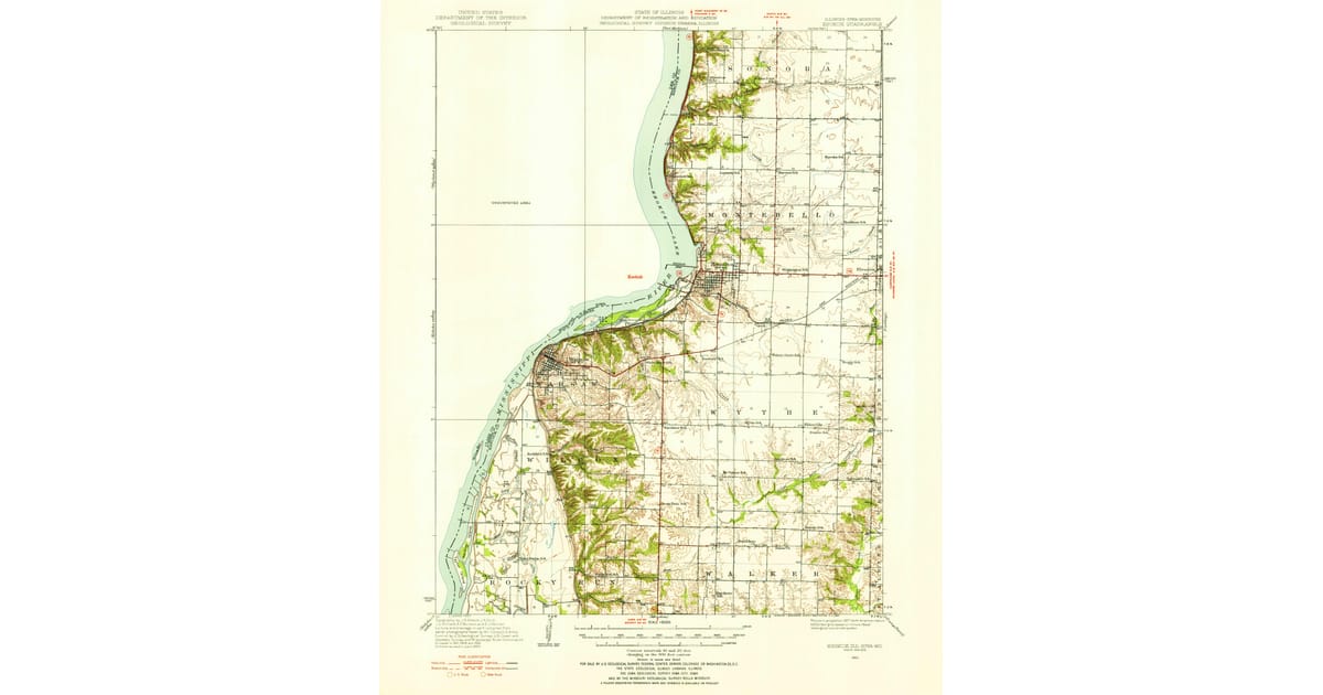 1950s Maps of Warsaw, IL | Pastmaps
