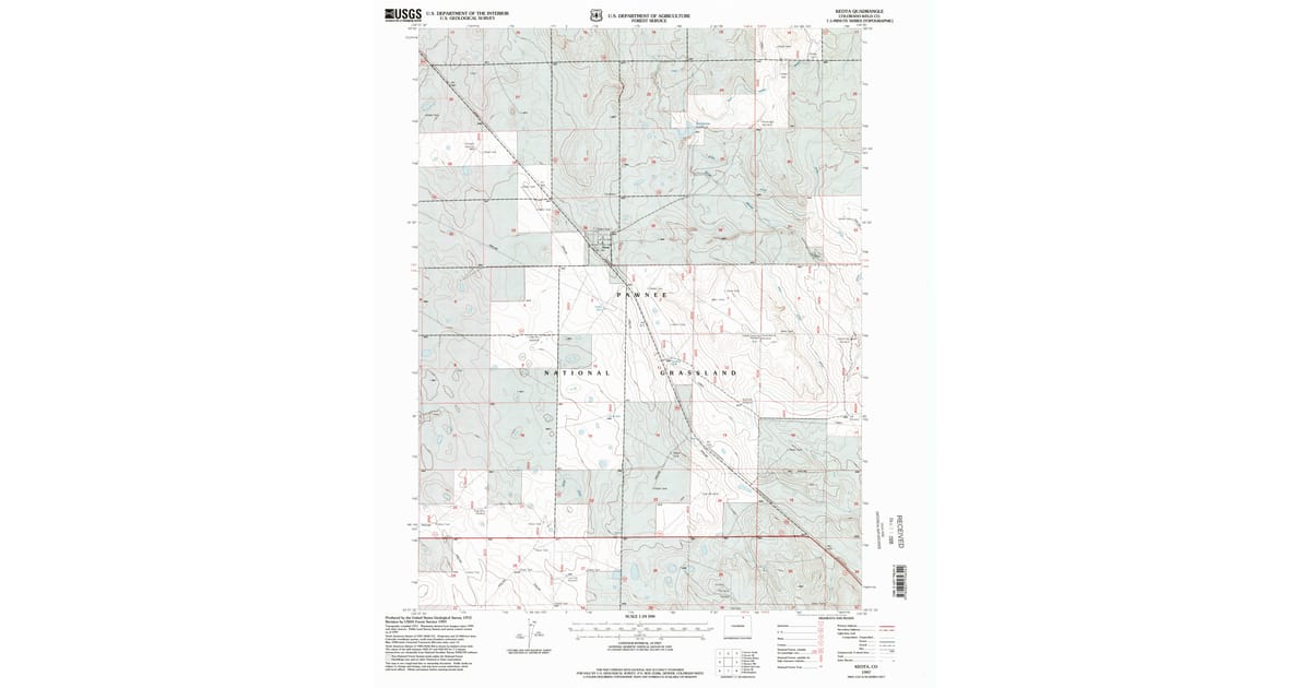 1997 Map of Keota, Weld County, CO — High-Res | Pastmaps