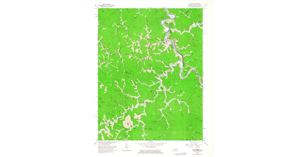 1963 Map of Kermit, WV — High-Res | Pastmaps