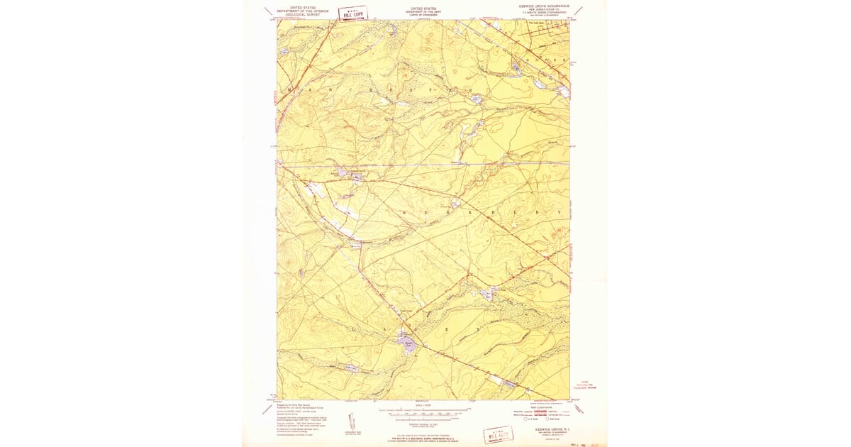 1950s Maps of Cedar Crest, Lacey Township | Pastmaps