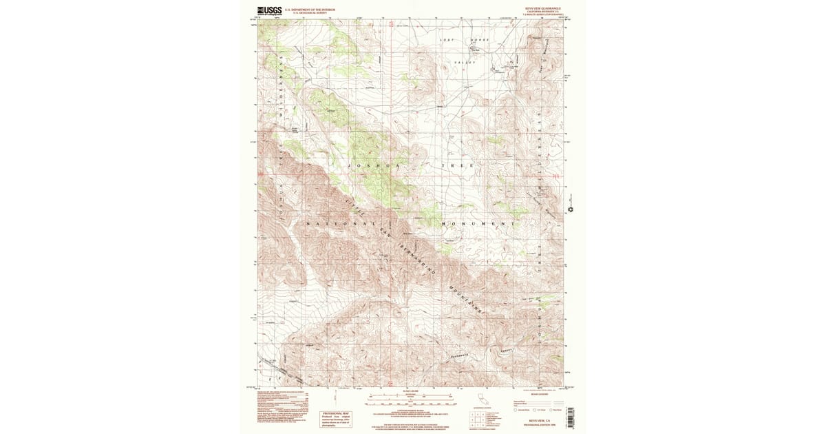 1998 Map of Keys View, Riverside County, CA — High-Res | Pastmaps