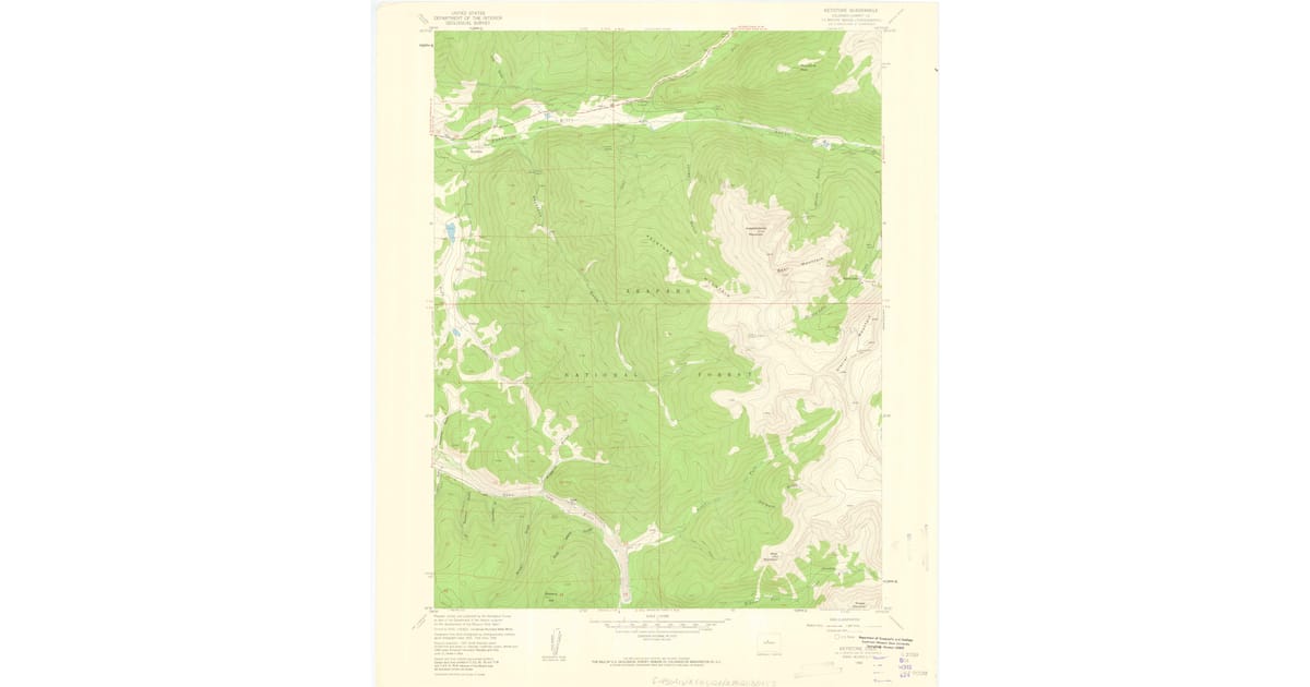 1958 Map of Keystone, CO — High-Res | Pastmaps
