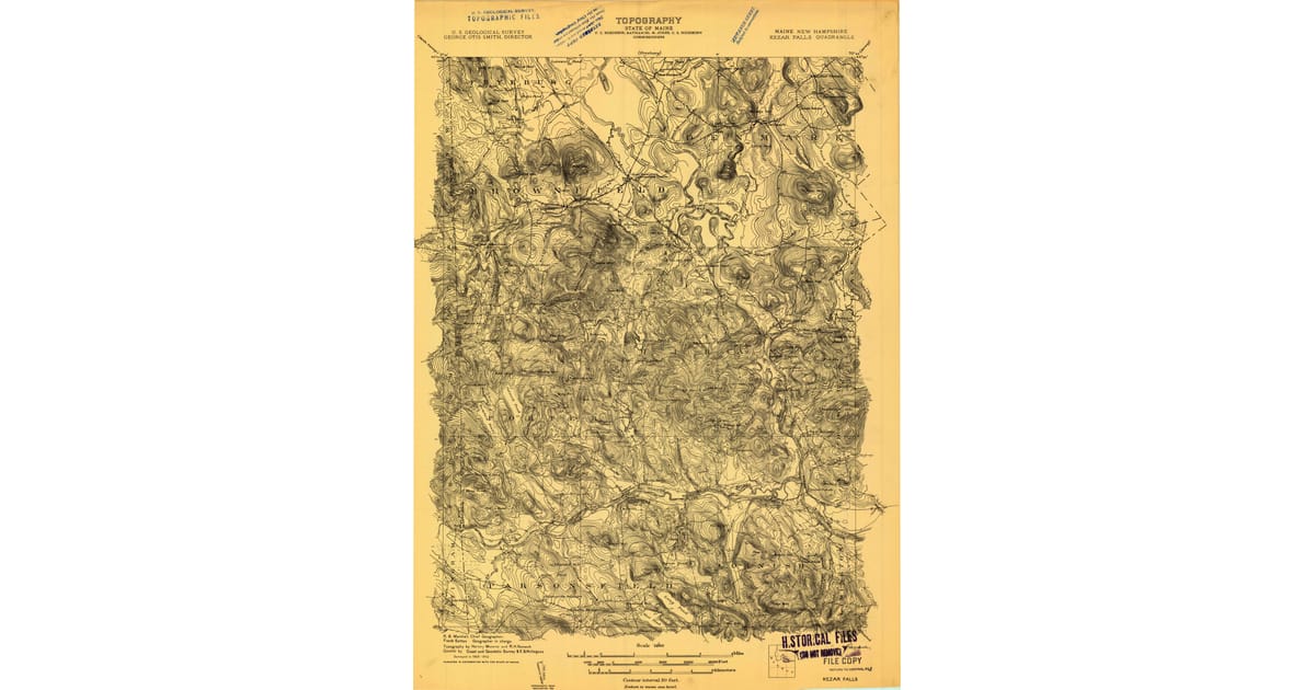 1910s Maps of Denmark, ME | Pastmaps