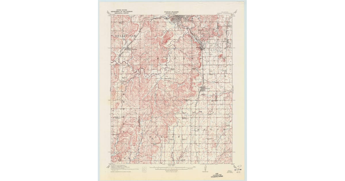 1914 Map of Kiefer, OK — High-Res | Pastmaps