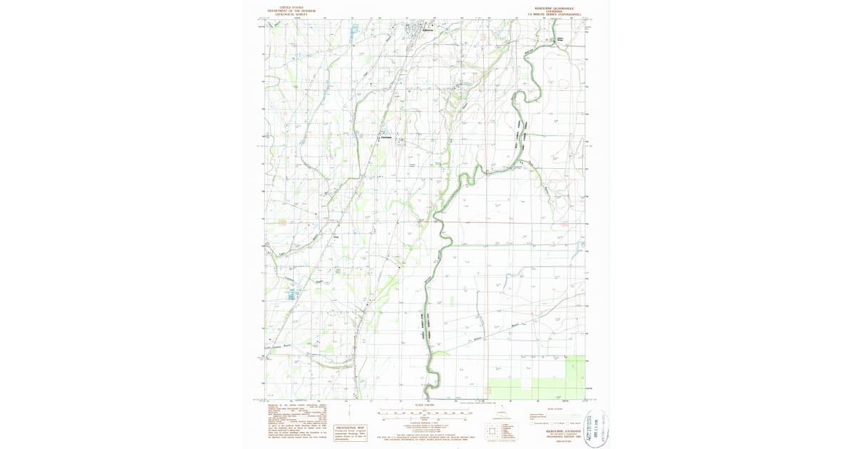 1988 Map of Kilbourne, LA — High-Res | Pastmaps