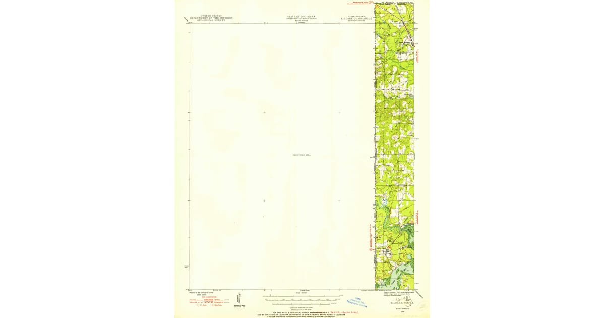 Old Maps of Bonham Landing, LA | Pastmaps