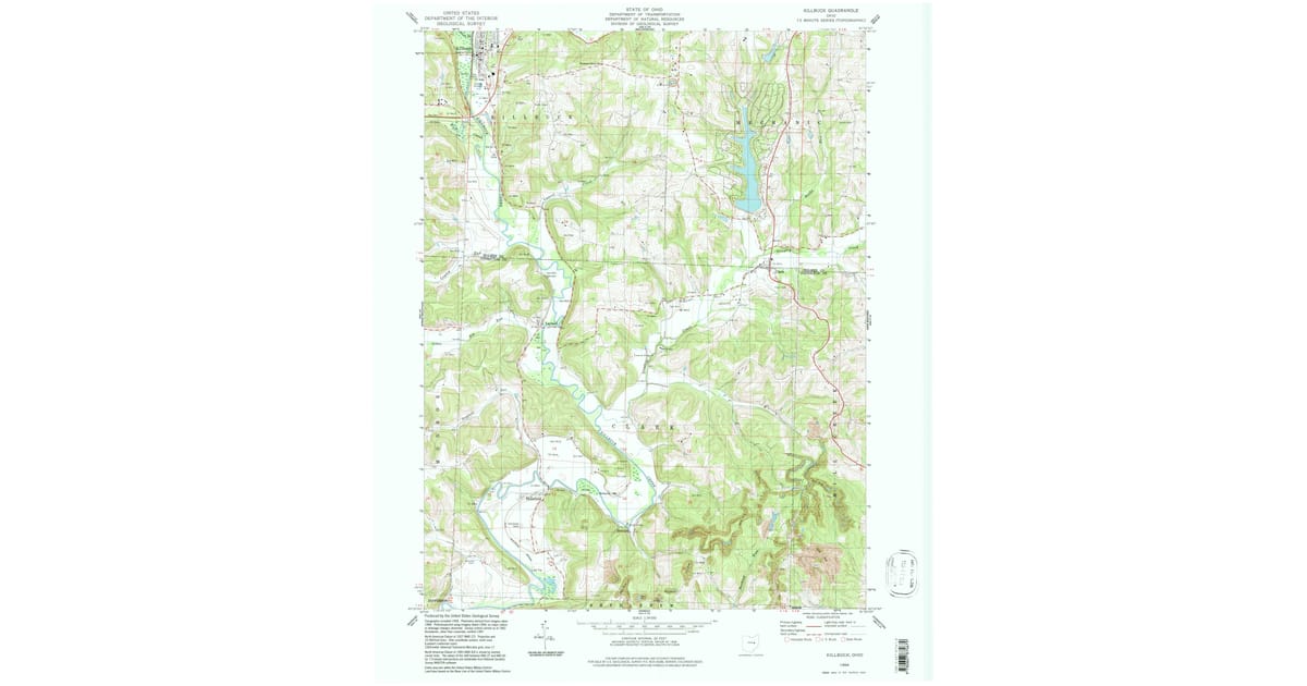 1994 Map of Killbuck, OH — High-Res | Pastmaps