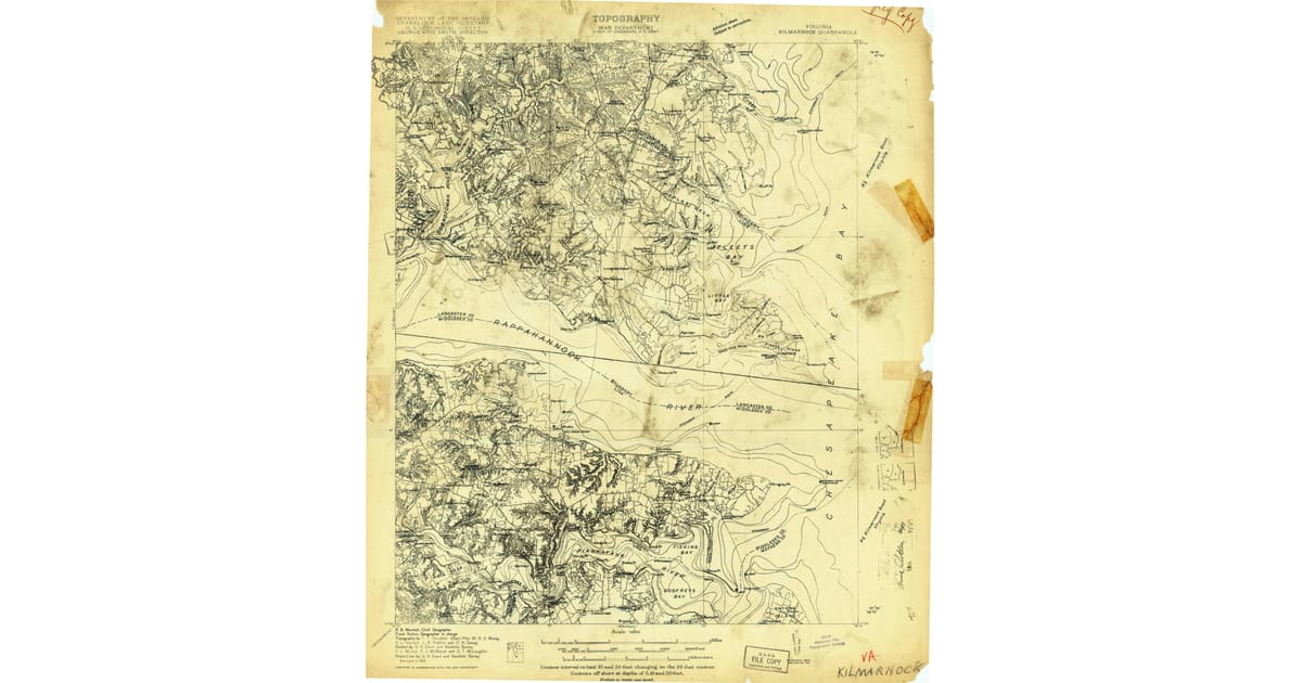 Old Maps of Christ Church, VA | Pastmaps