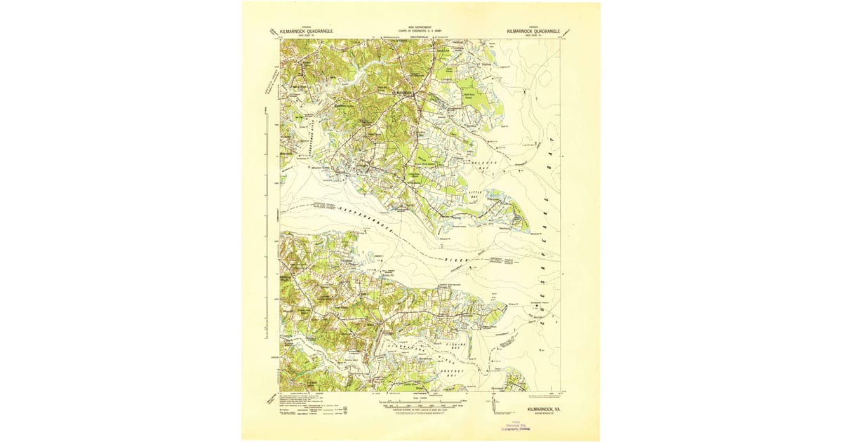 1940s Maps of Lancaster County, VA | Pastmaps