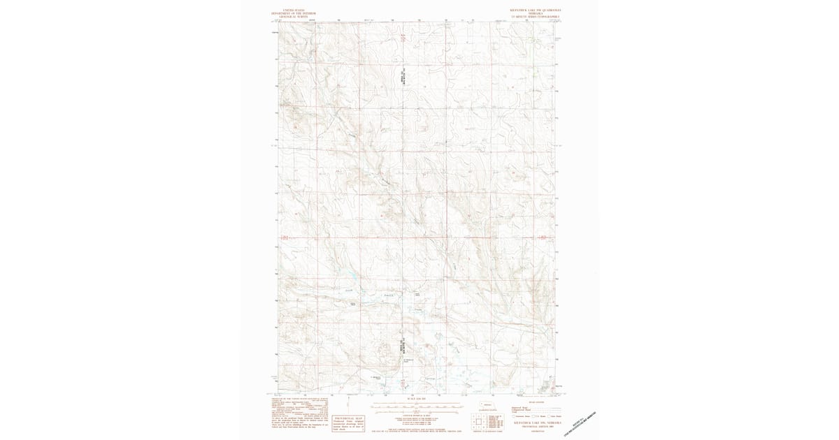 1983 Map of Kilpatrick Lake NW, Box Butte County, NE — High-Res | Pastmaps