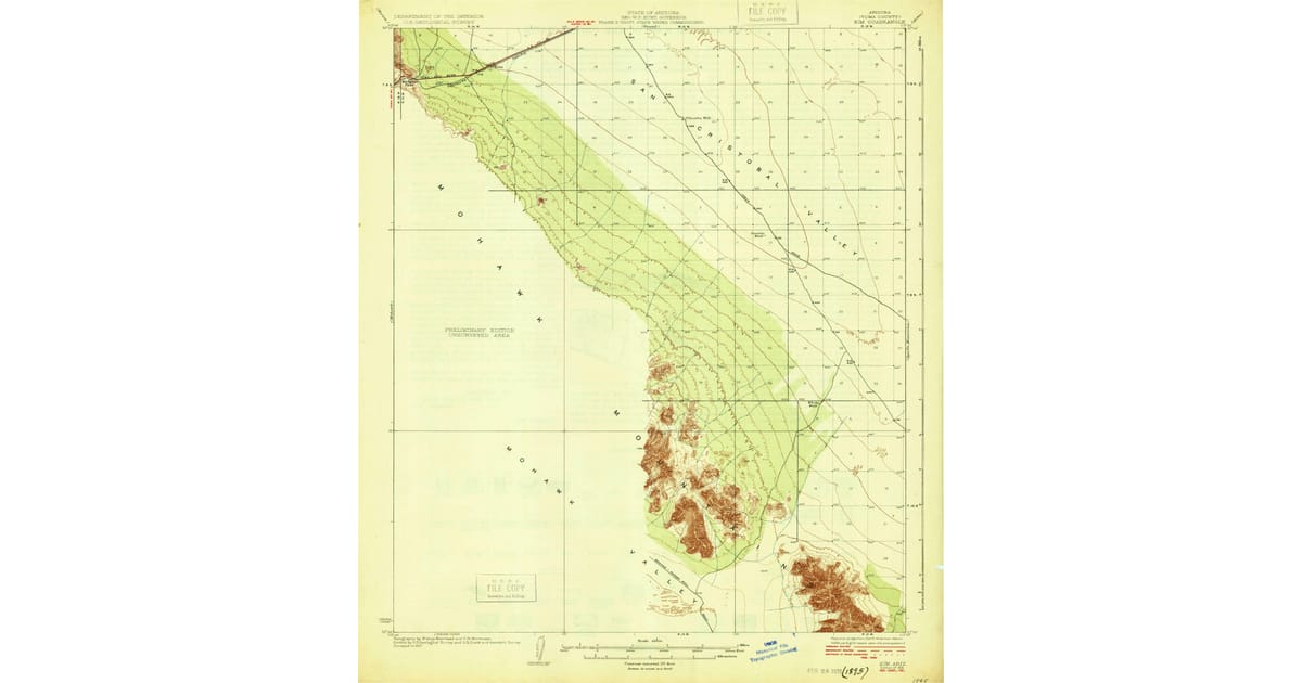 1931 Map of Kim, Yuma County, AZ — High-Res | Pastmaps