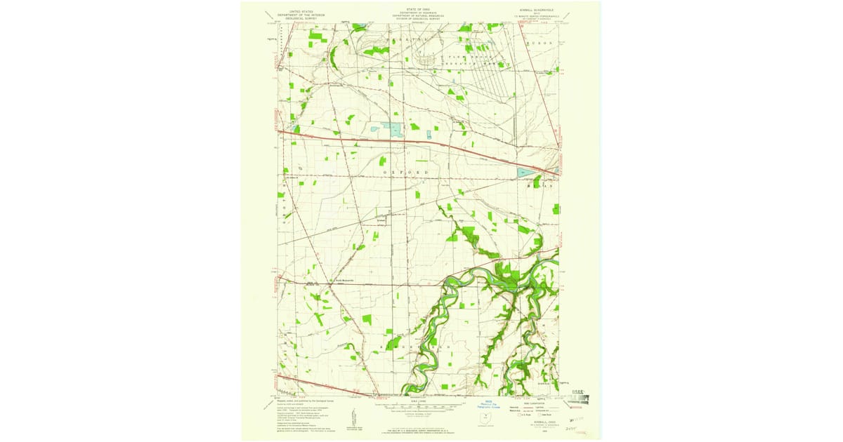 1959 Map of Kimball, Erie County, OH — High-Res | Pastmaps