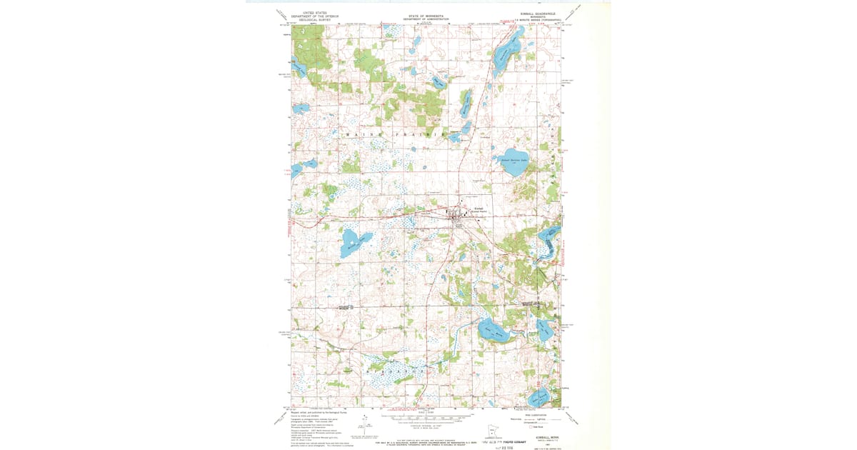 1967 Map of Kimball, MN — High-Res | Pastmaps