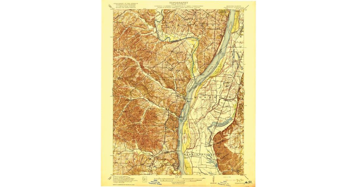 1916 Map of Kimmswick, MO — High-Res, 1916 Print #2 | Pastmaps