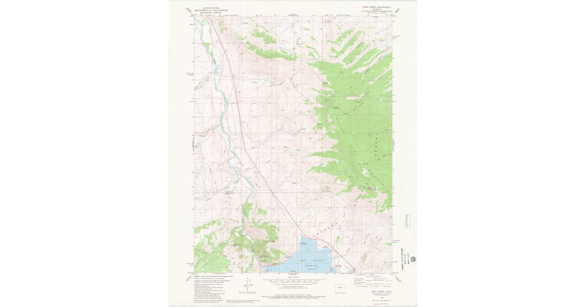 1980 Map of King Creek, Grand County, CO — High-Res | Pastmaps