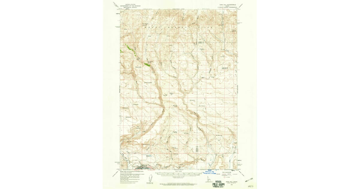 1958 Map of King Hill, Elmore County, ID — High-Res | Pastmaps