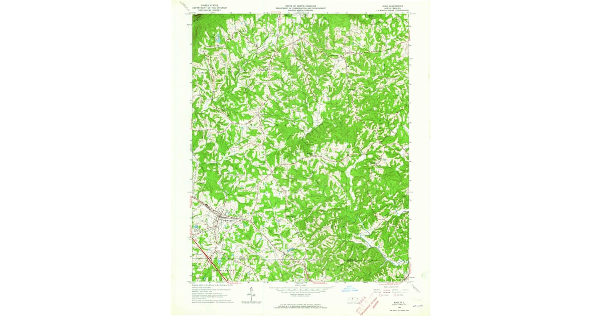 1964 Map of King, NC — High-Res | Pastmaps