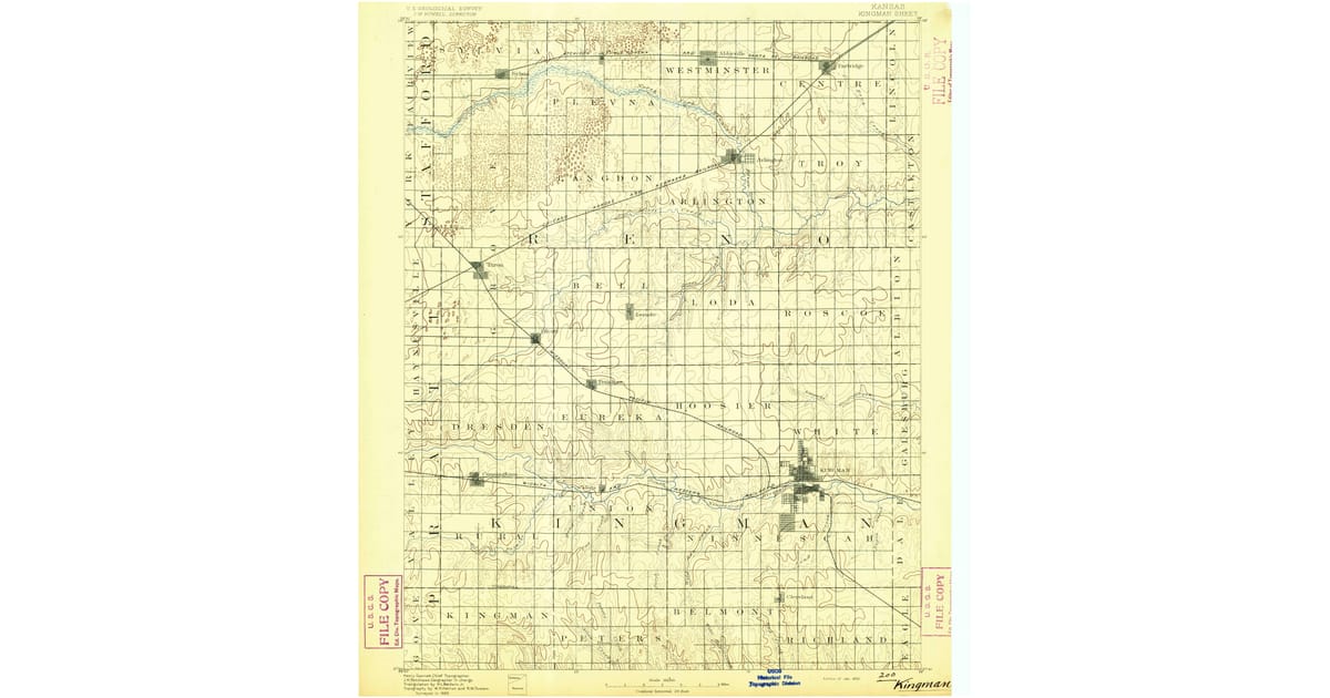 Old Maps of Basil, KS | Pastmaps