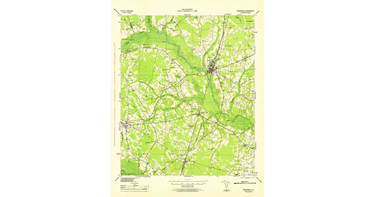 Old Maps of Kingstree, SC | Pastmaps