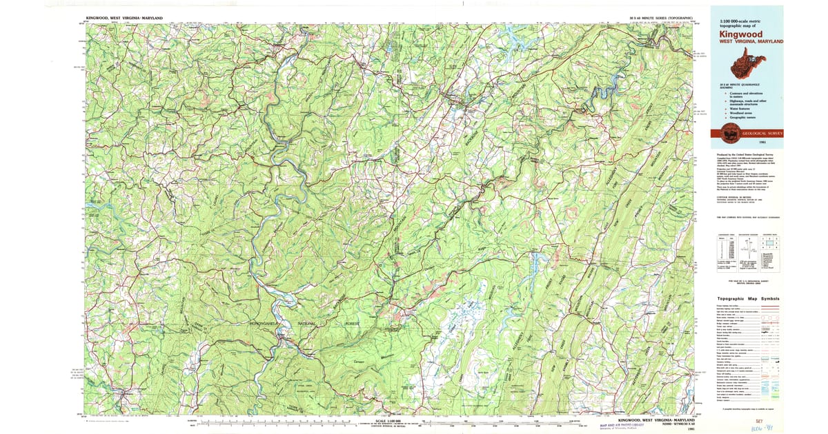 1980s Maps of Smith Crossing, WV | Pastmaps