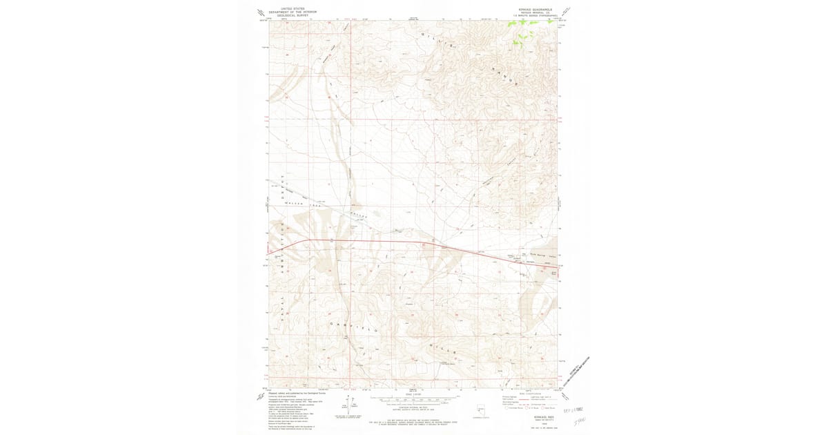 1979 Map of Kinkaid, Mineral County, NV — High-Res | Pastmaps