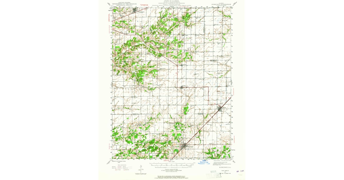 Old Historical Maps of Kinmundy, IL | Pastmaps