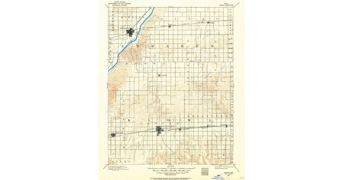 Old Maps of Hodges, KS | Pastmaps