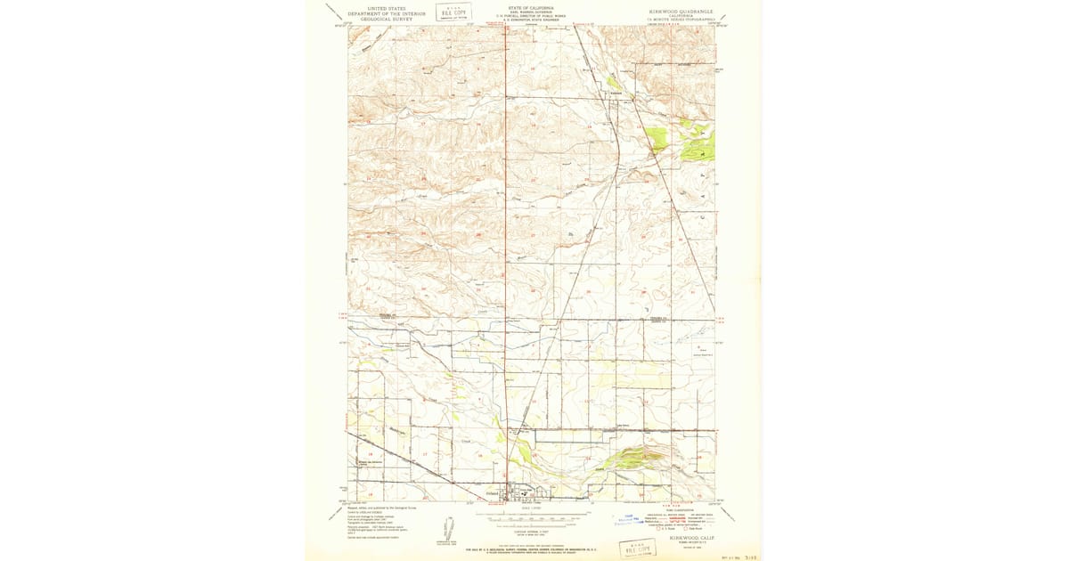 1950s Maps of Tehama County, CA | Pastmaps