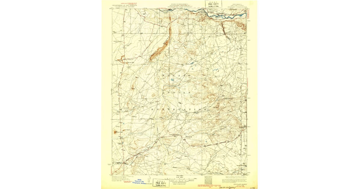 1930s Maps of Burnham, Shiprock Agency | Pastmaps