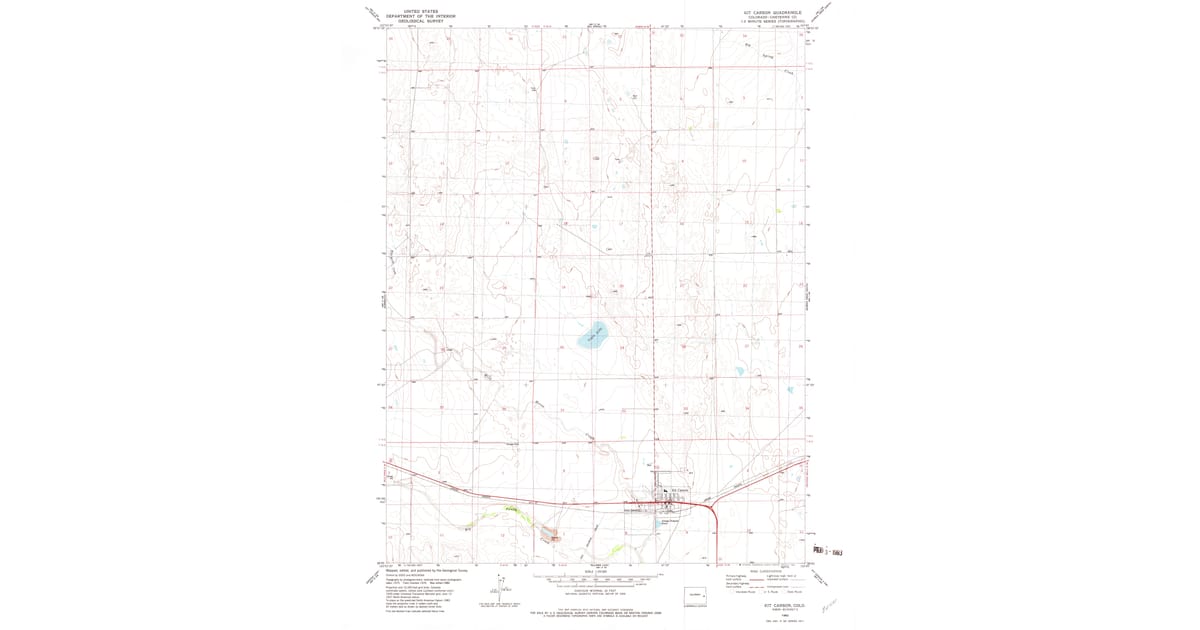1982 Map of Kit Carson, CO — High-Res | Pastmaps