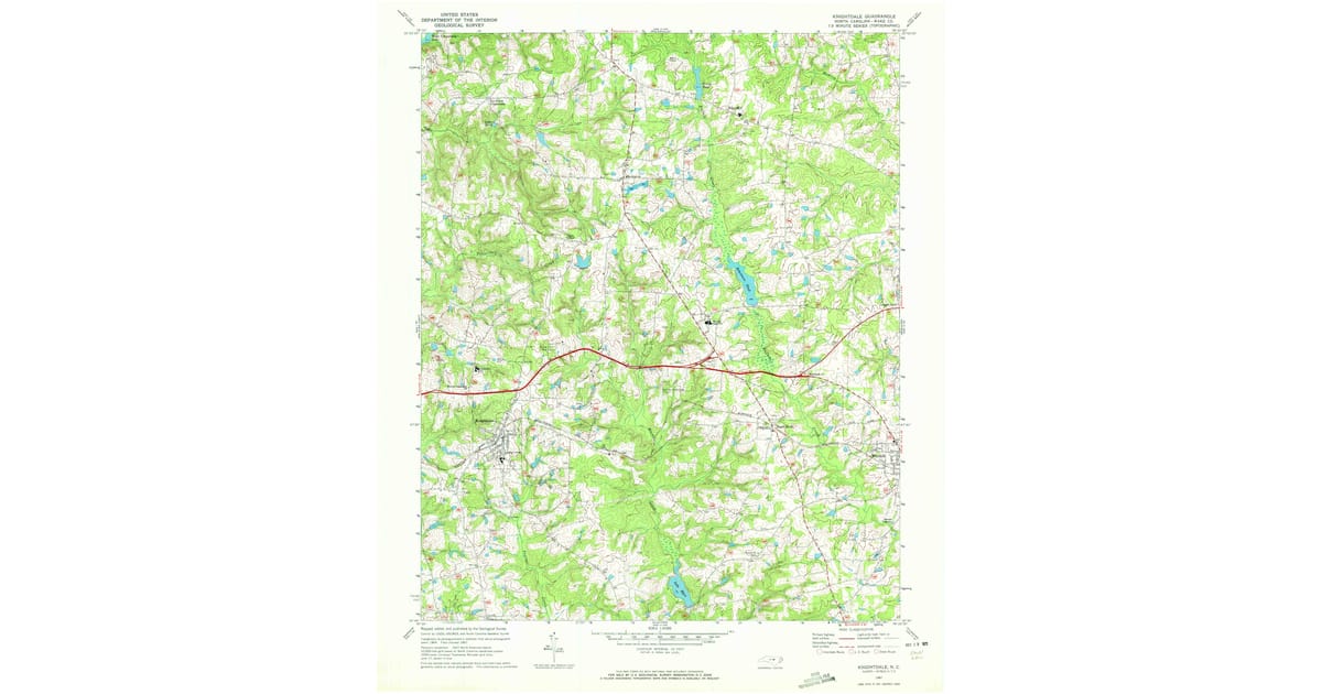 1960s Maps of Emerald Pointe, Knightdale | Pastmaps