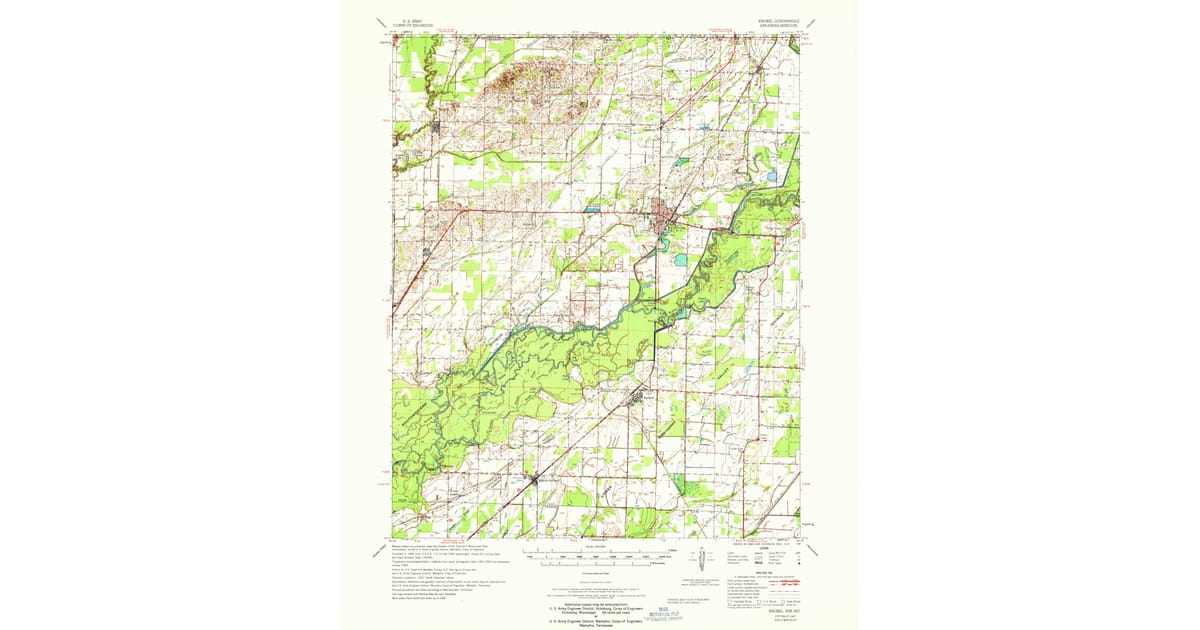 1967 Map of Knobel, AR — High-Res | Pastmaps
