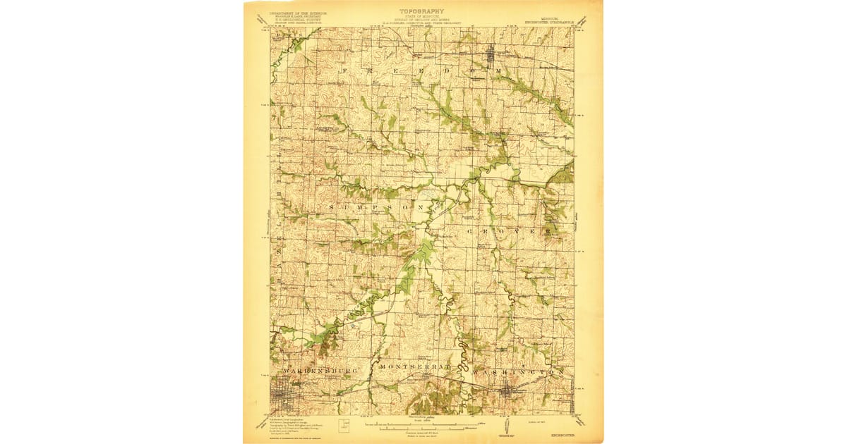 1900s (20th Century) Maps of Whiteman AFB, MO | Pastmaps