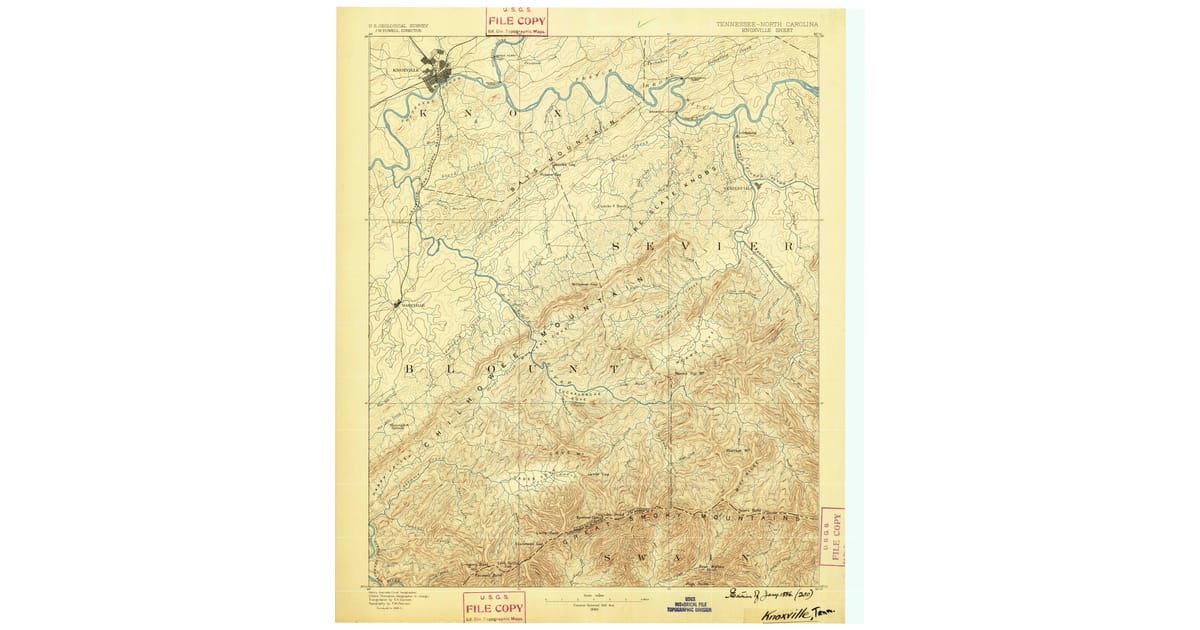 Old Maps of Grandview, TN | Pastmaps