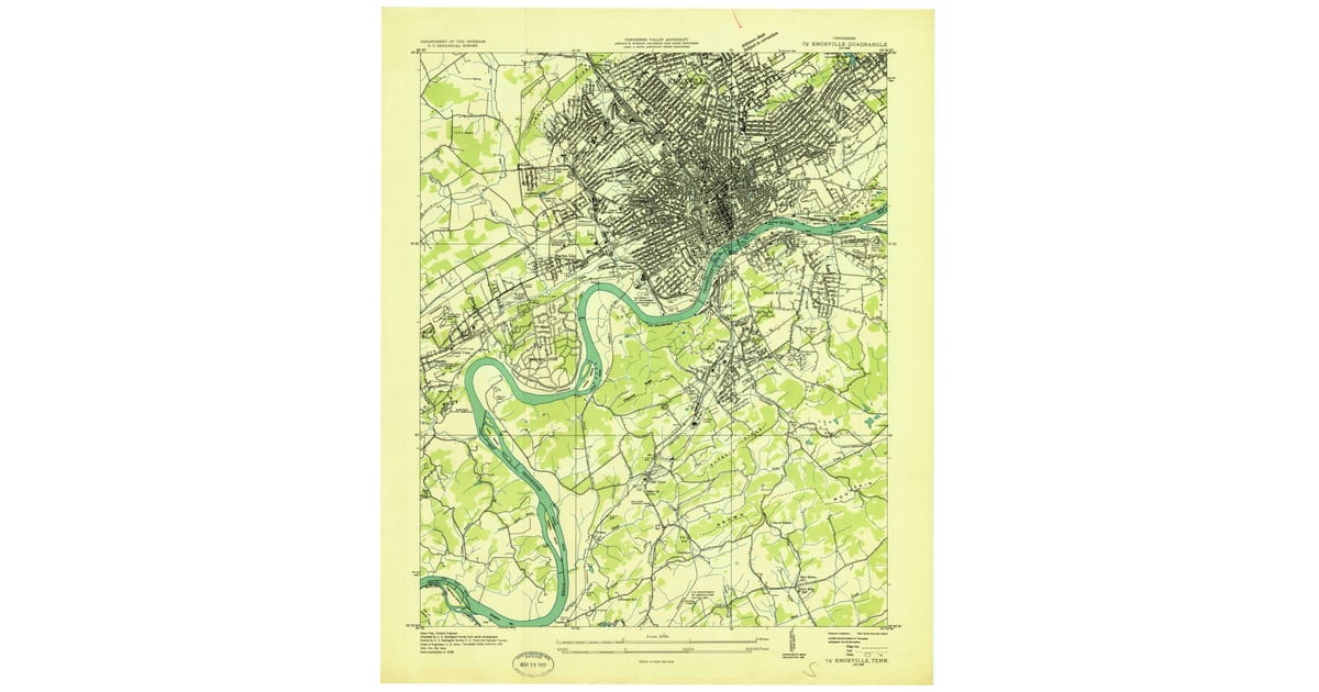 1936 Map of Knoxville, TN — High-Res | Pastmaps