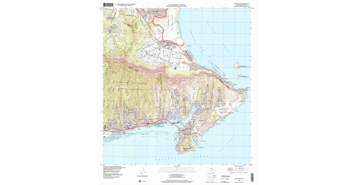 1999 Map of Koko Head, Honolulu County, HI — High-Res | Pastmaps
