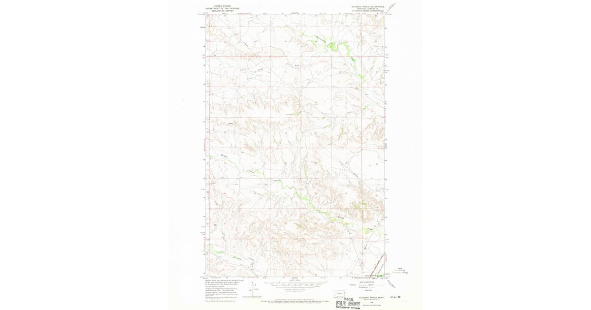 1960s Maps of Dawson County, MT | Pastmaps