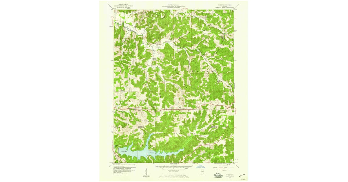 Old Maps of Koleen, IN | Pastmaps