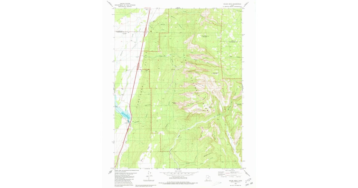1980s Maps of Utah | Pastmaps