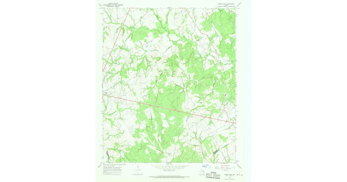 1966 Map of Kosse East, Limestone County, TX — High-Res | Pastmaps