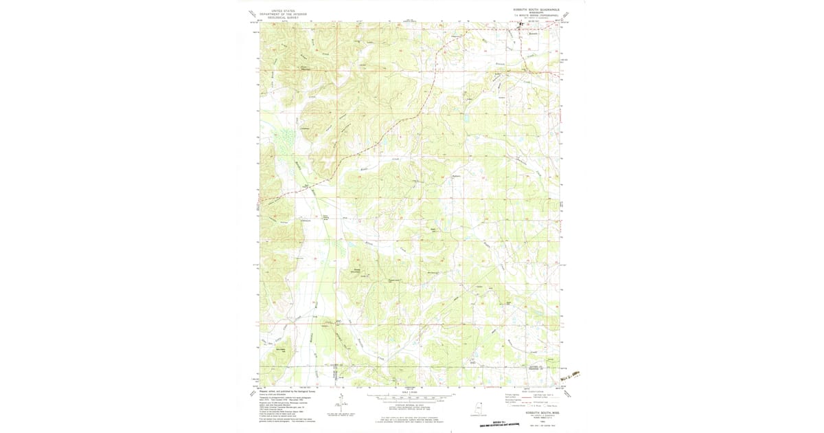 1980s Maps of Tippah County, MS | Pastmaps
