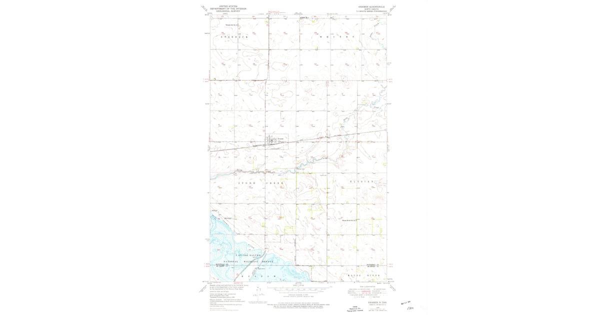 Old Maps of Kramer, ND for Genealogy | Pastmaps