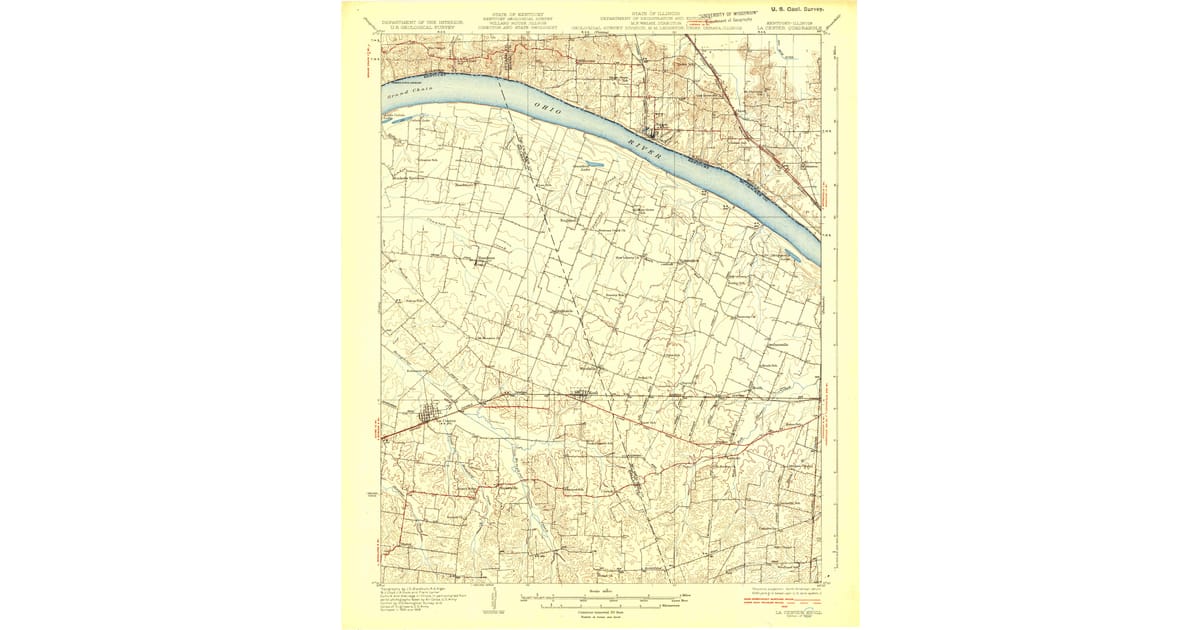 1932 Map of La Center, KY — High-Res | Pastmaps