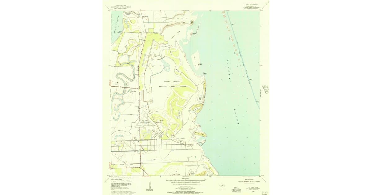 1955 Map of La Coma, Cameron County, TX — High-Res | Pastmaps