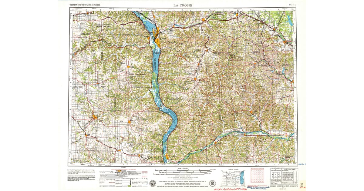 1950s Maps of Harmony, WI | Pastmaps