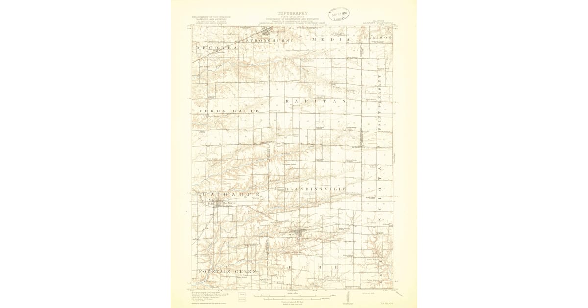 Old Historical Maps of Raritan, IL | Pastmaps