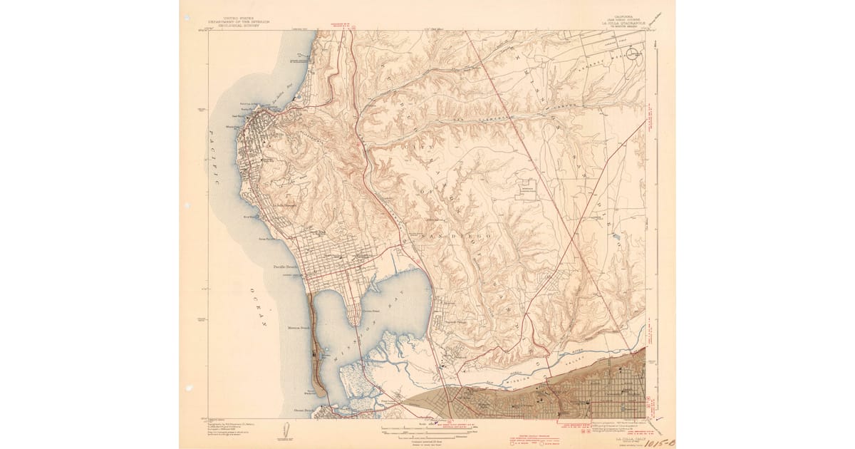 1940s Maps of University City, San Diego | Pastmaps