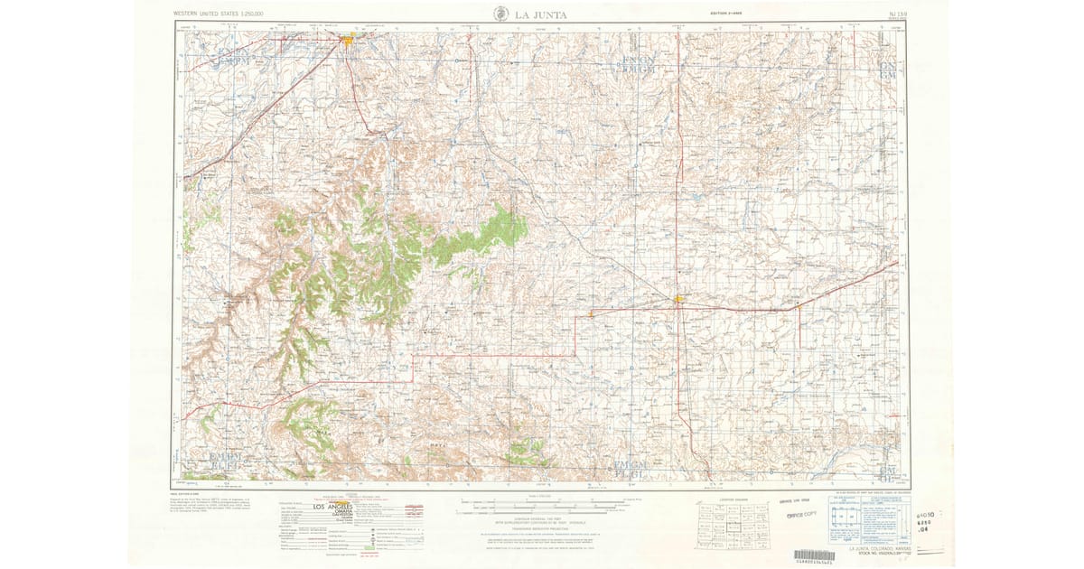 1960s Maps of Walsh, CO | Pastmaps